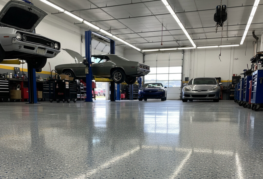 Learn the Epoxy Flooring Specification for Auto Repair Shops in Irving ...